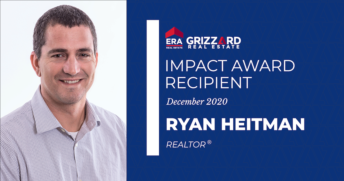 Ryan Heitman, REALTOR® Receives ERA Grizzard's Impact Award